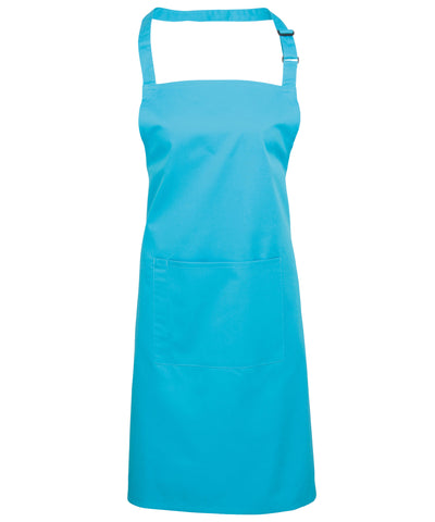 Turquoise Bib Apron with Pocket for Cooking – BonChef
